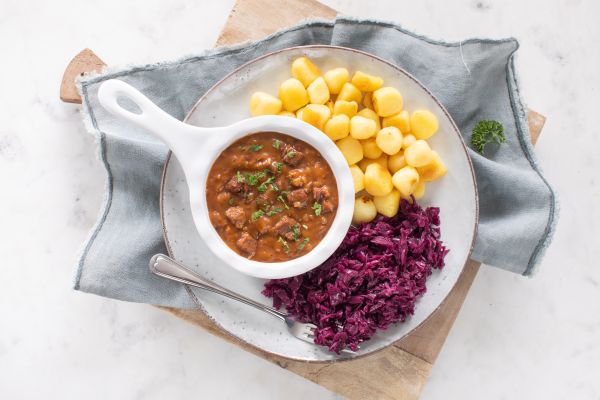 Stamppot met rode kool